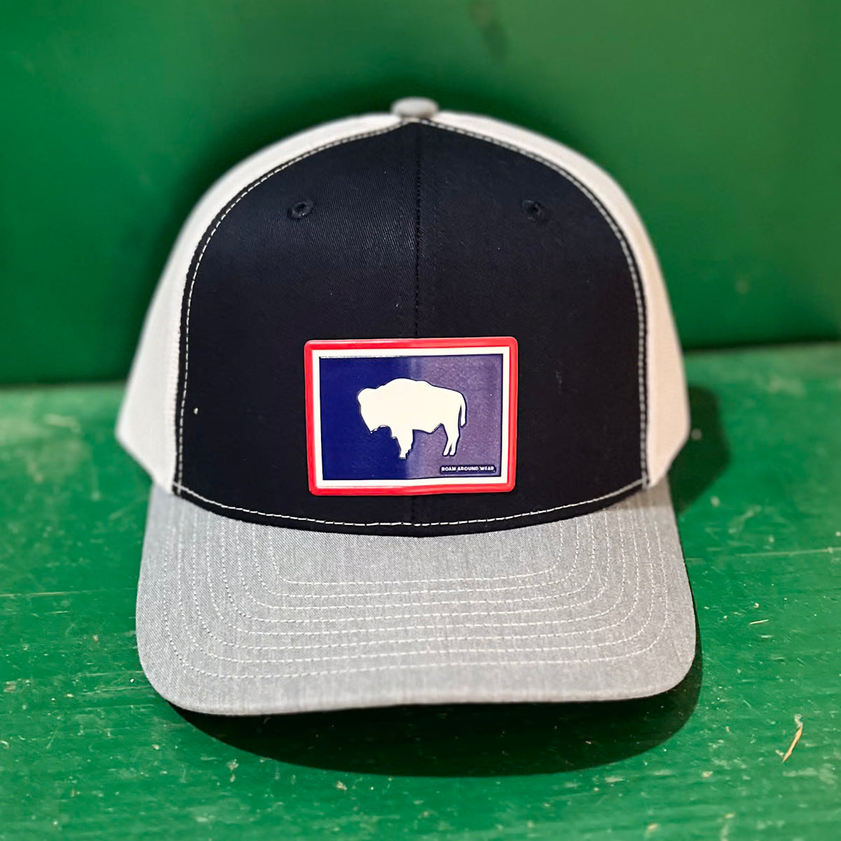 Bison Flag Americana Hat - Navy/White | Roam Around Wear