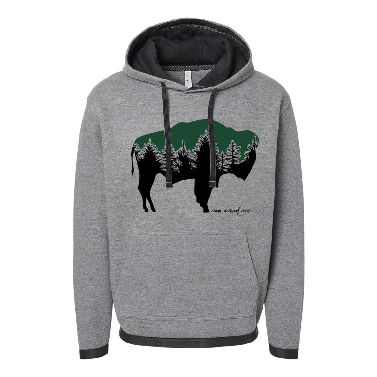 Bison Forest Hooded Sweatshirt | Roam Around Wear